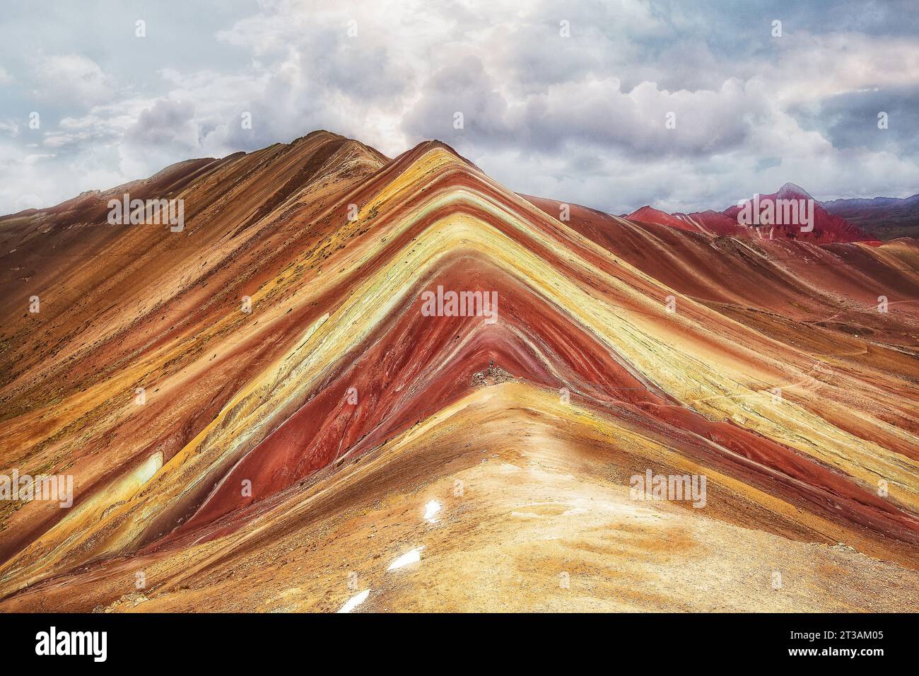 Rainbow mountain peru aerial view hi-res stock photography and images ...