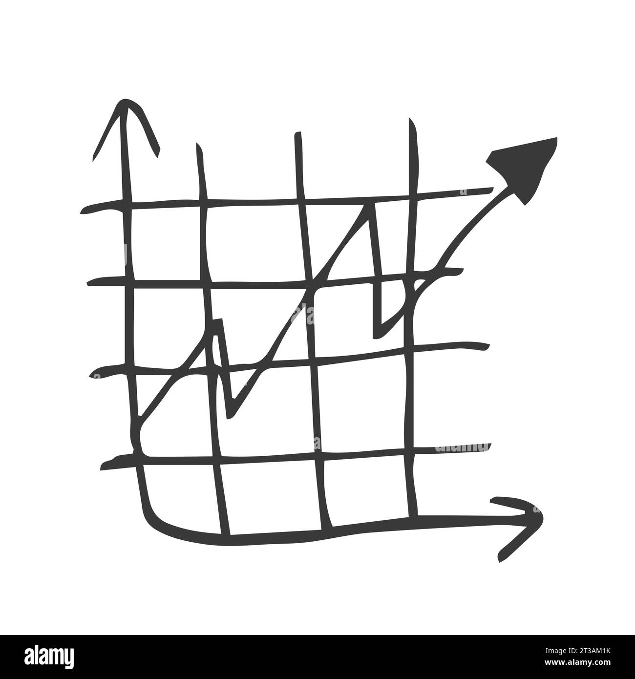doodle graph up in vector sketch Stock Vector Image & Art - Alamy