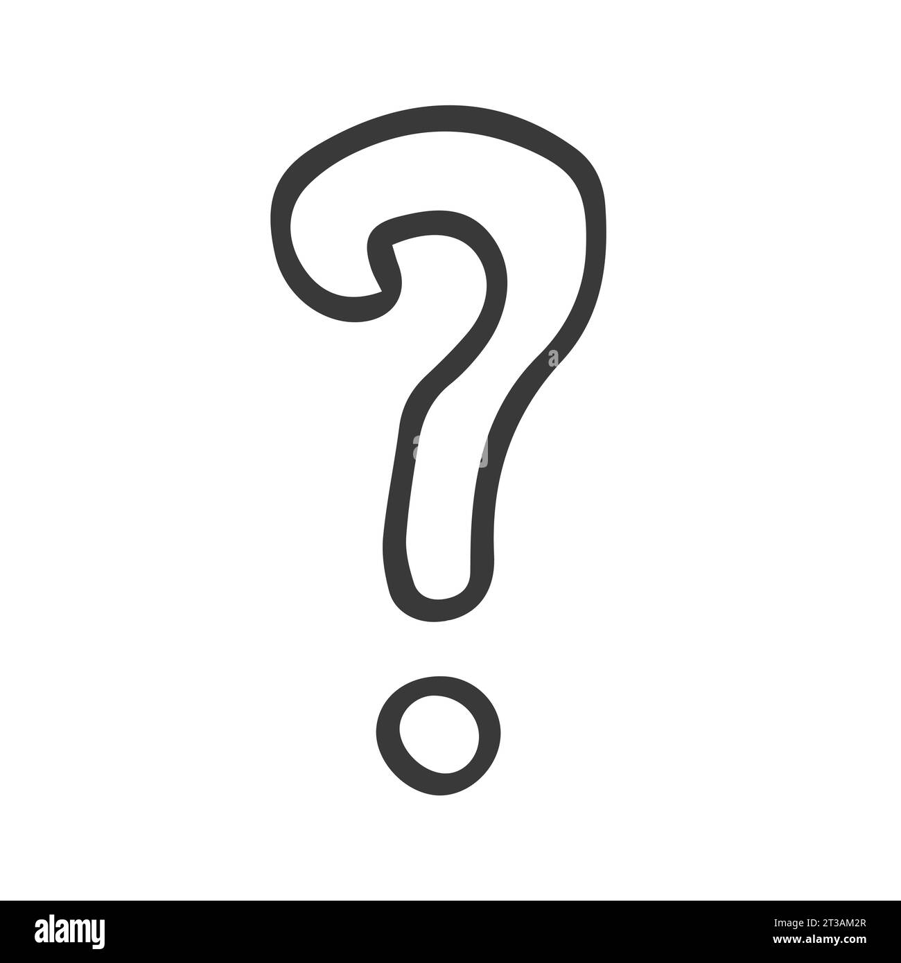 Question mark one line art Stock Vector Images - Alamy