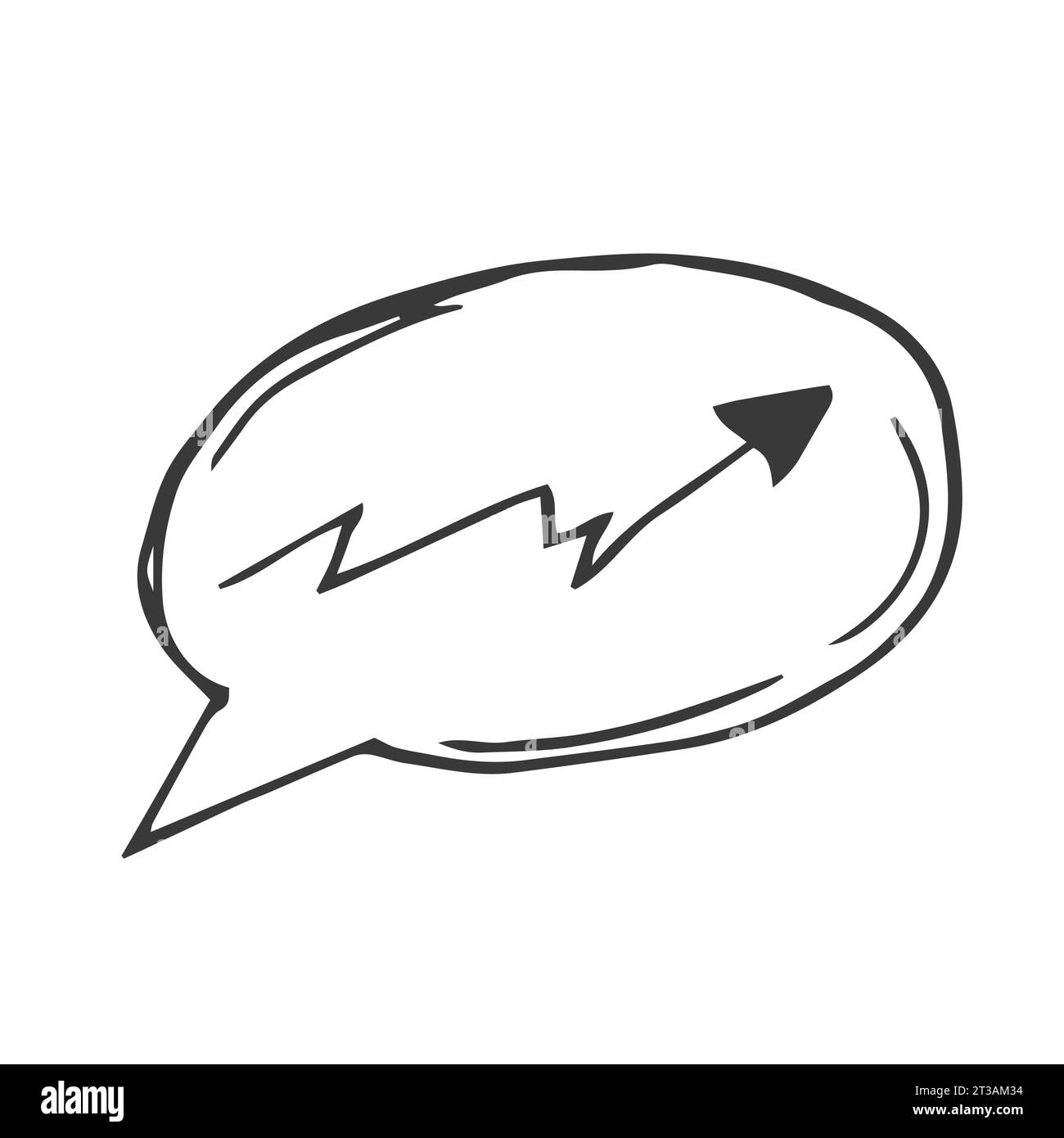 doodle graph up isolated on white background Stock Vector Image & Art ...