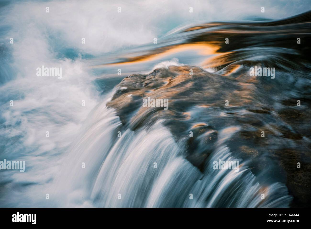 Water cascade with silk effect, decoration concept Stock Photo - Alamy
