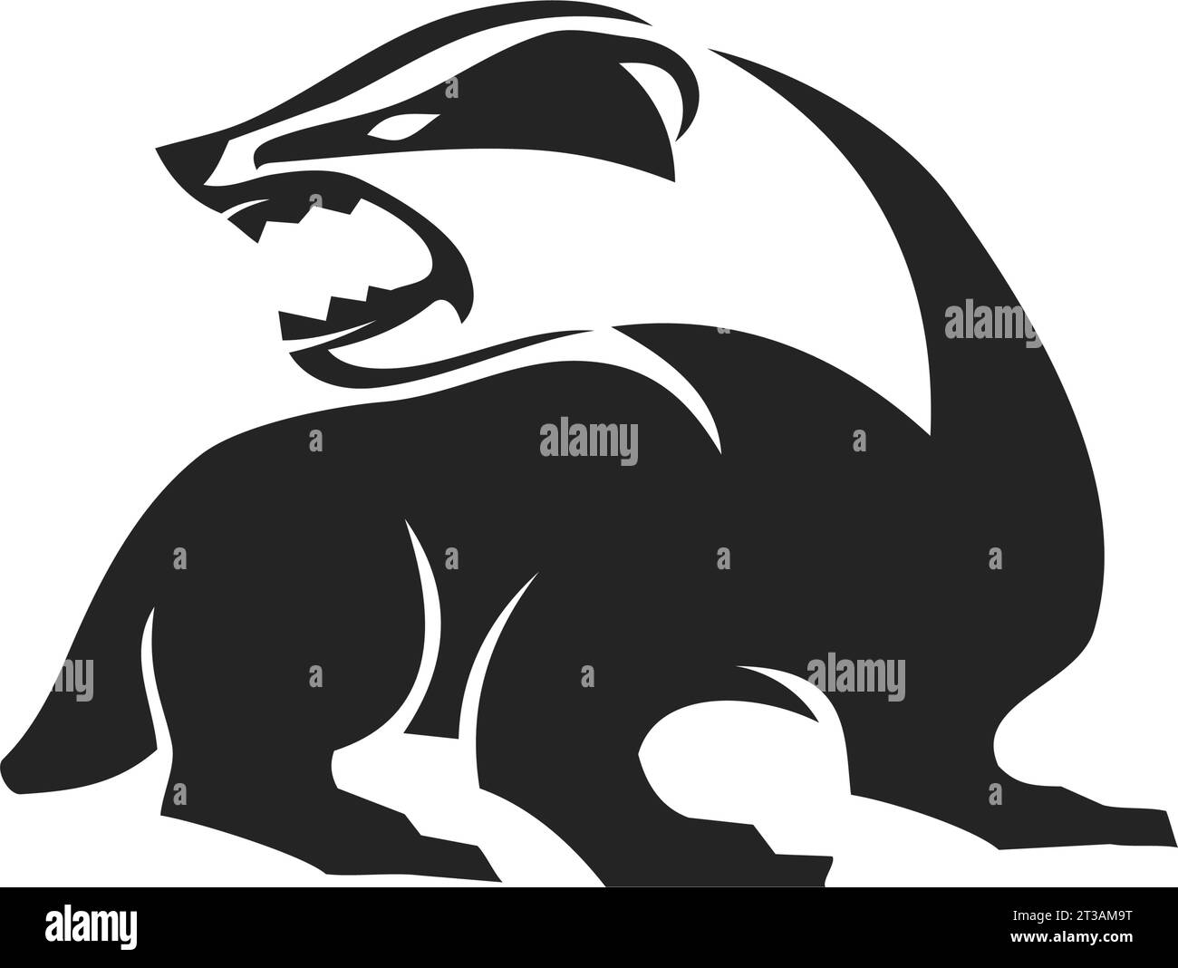 Badger logo template Isolated. Brand Identity. Icon Abstract Vector ...