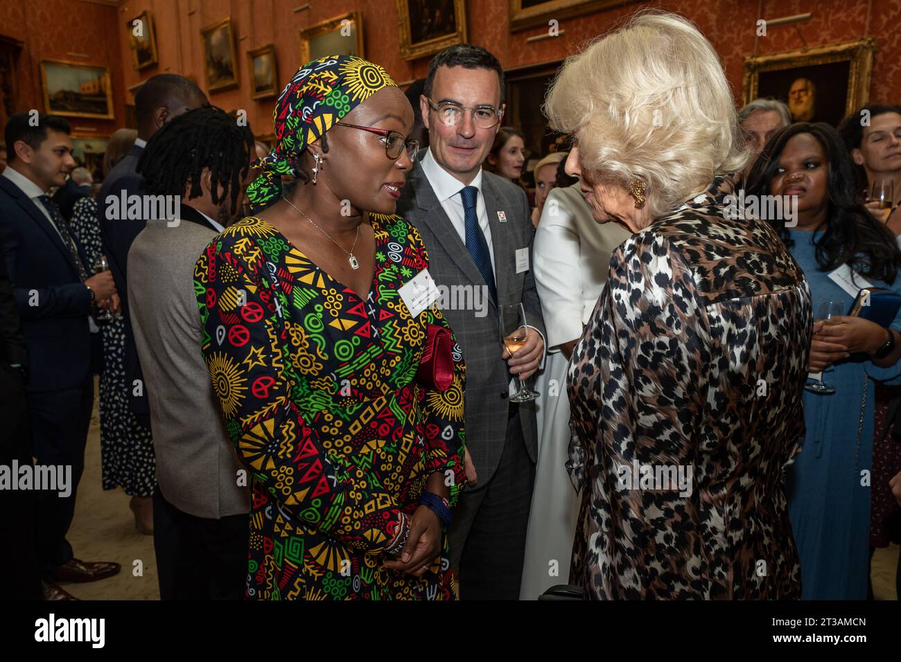 Queen Camilla with Ms Sally Nyinza, Kenyan Nurses and Midwives ...