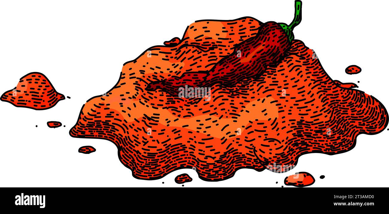 food paprika sketch hand drawn vector Stock Vector Image & Art - Alamy