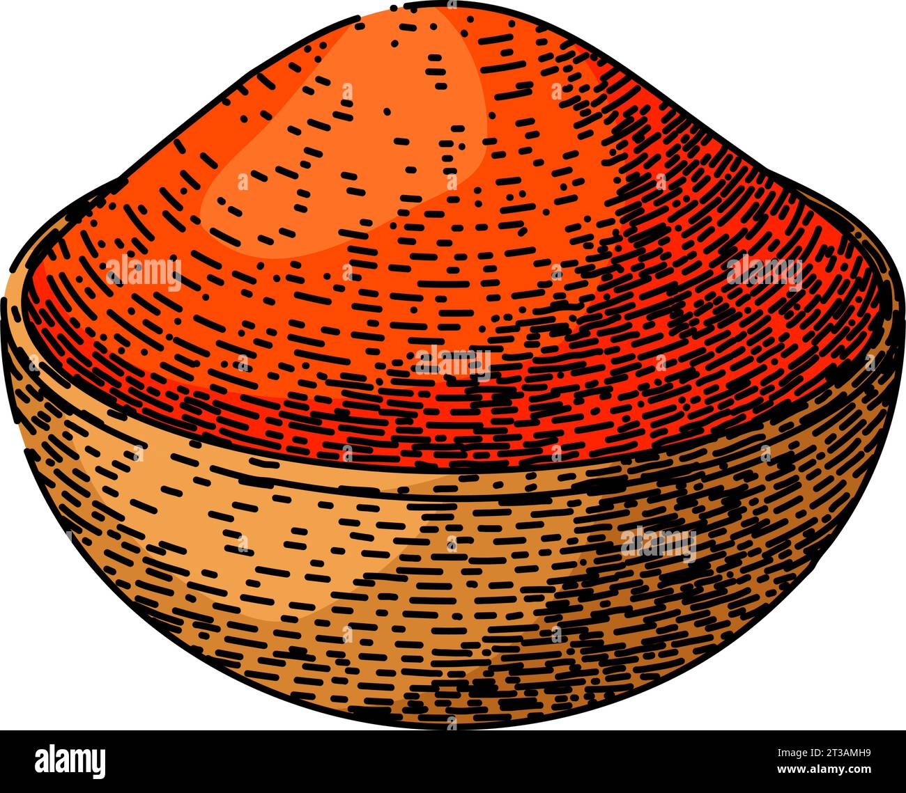 Paprika flakes Stock Vector Images - Alamy