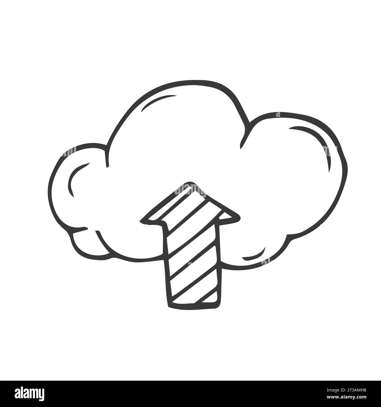 Doodle data server cloud set. Hand drawn sketch style cloud, arrow for ... Doodle data server cloud set. Hand drawn sketch style cloud, arrow for ...