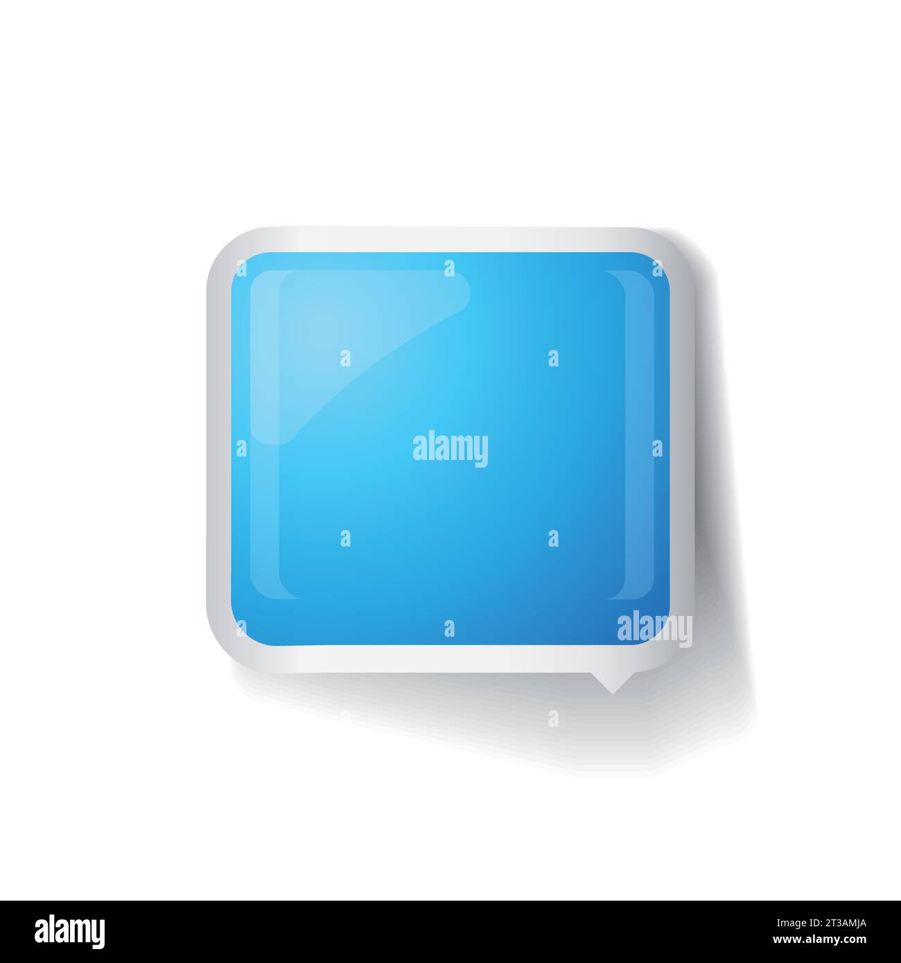 Blue plastic square box Stock Vector Images - Alamy