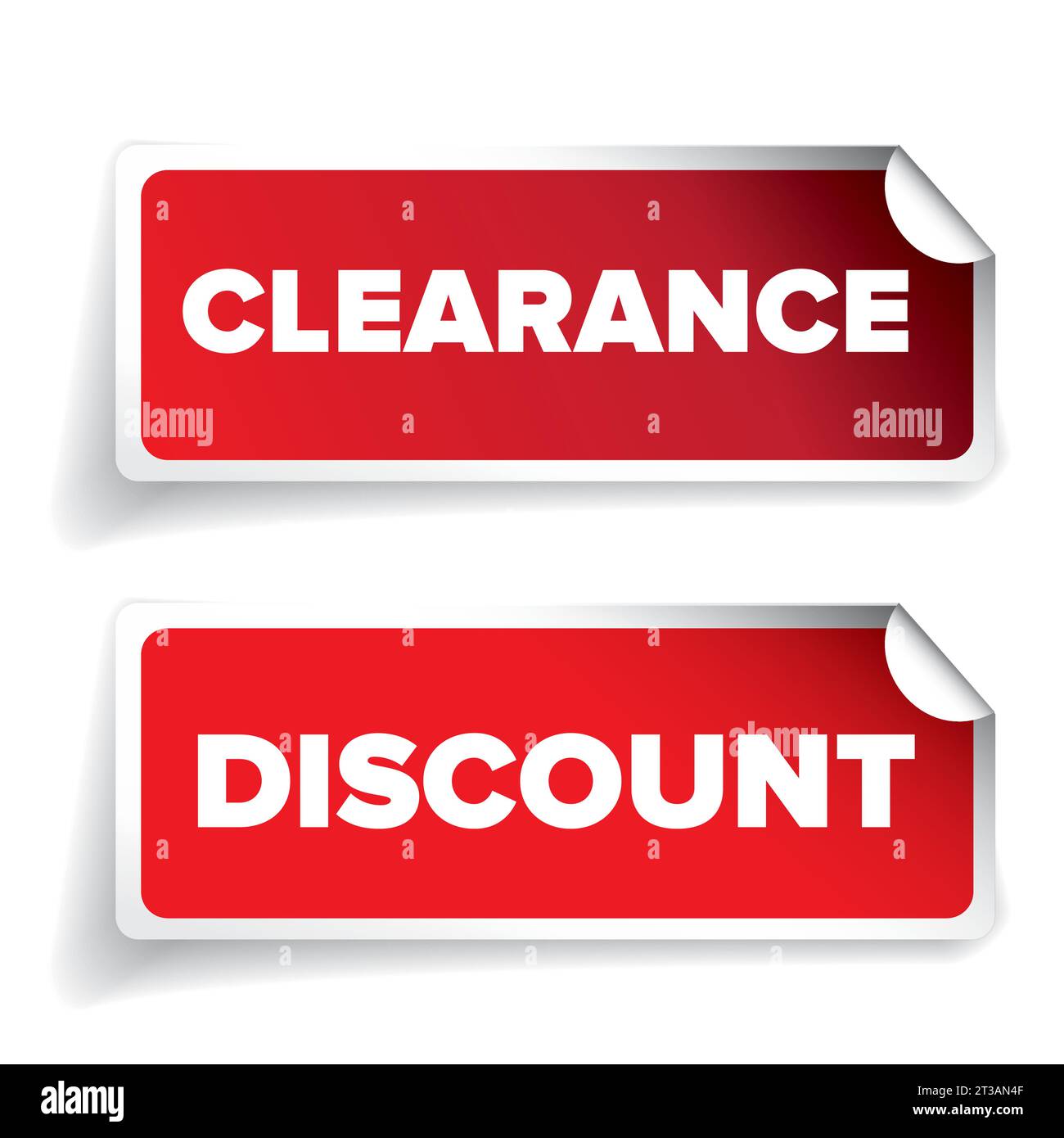 Clearance and discount vector label Stock Vector Image & Art - Alamy