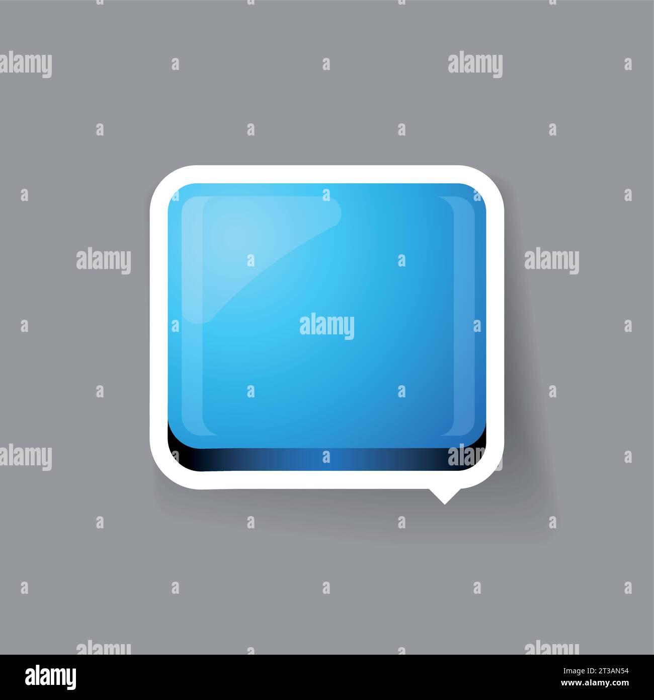 Blue plastic square box Stock Vector Images - Alamy