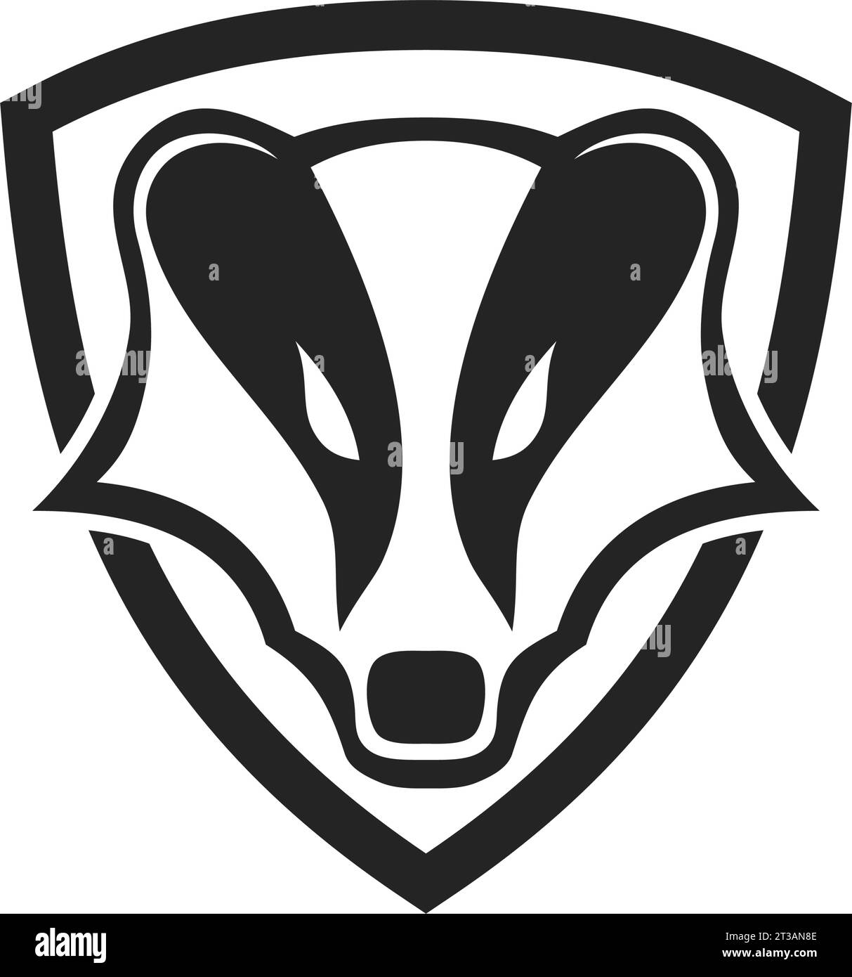 Badger logo template Isolated. Brand Identity. Icon Abstract Vector ...