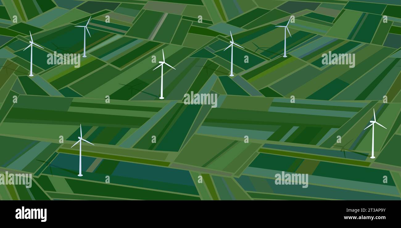 Windturbine vector vectors hi-res stock photography and images - Alamy