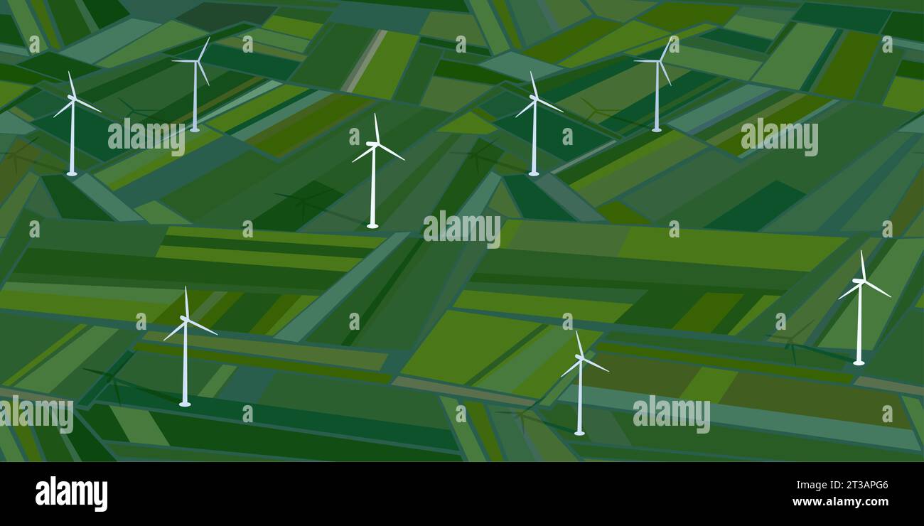 Windturbine vector vectors hi-res stock photography and images - Alamy