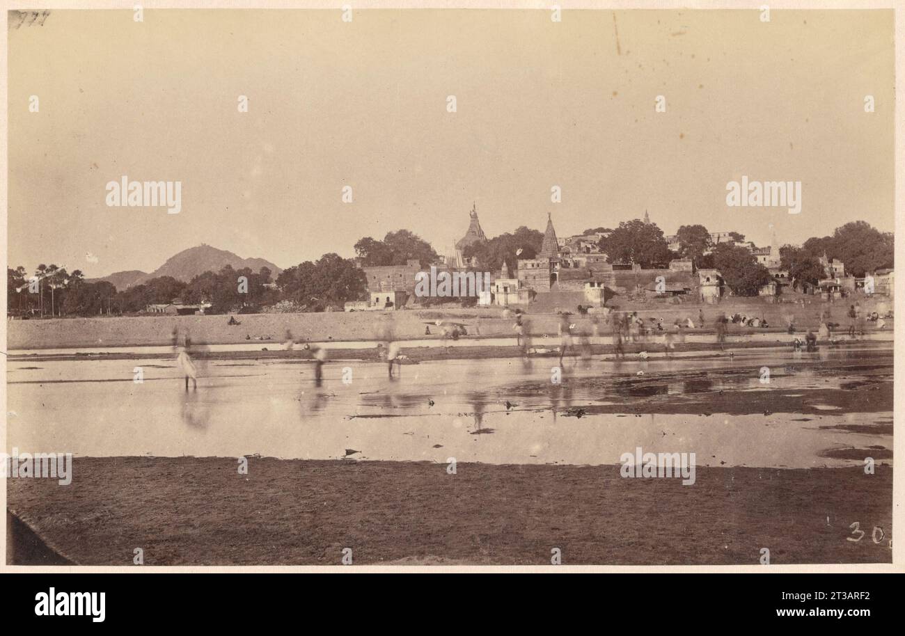 View of Gaya, India, across the Fulgo River Stock Photo - Alamy