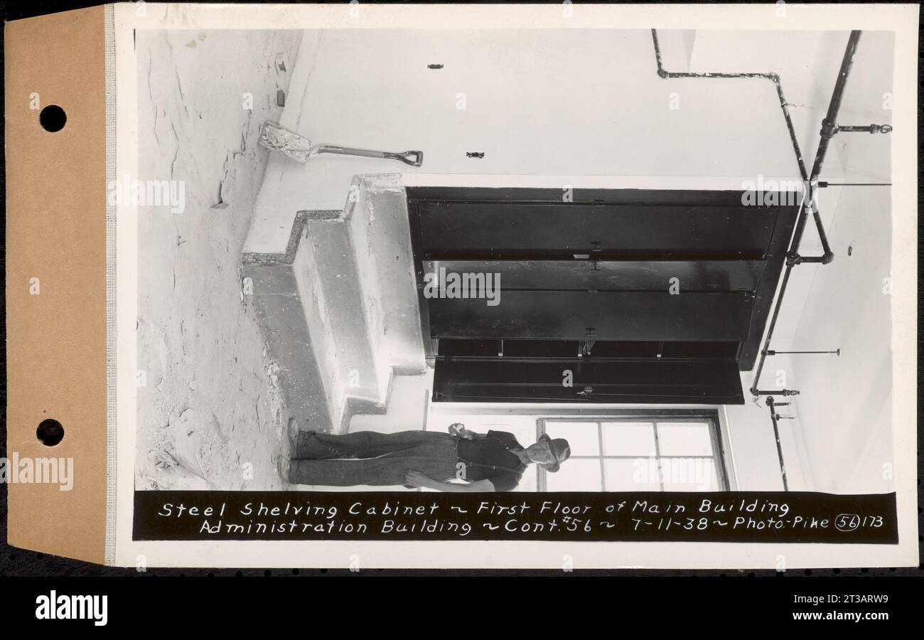 Contract No. 56, Administration Buildings, Main Dam, Belchertown, steel ...