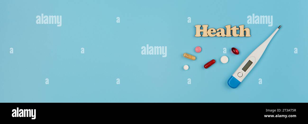 Minimalistic banner with medical concept. Medical life insurance and ...