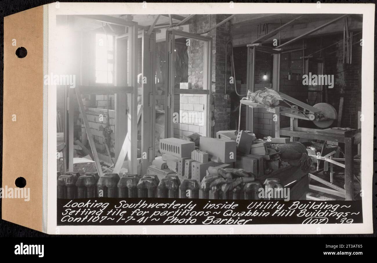 Contract No. 107, Quabbin Hill Recreation Buildings and Road, Ware ...