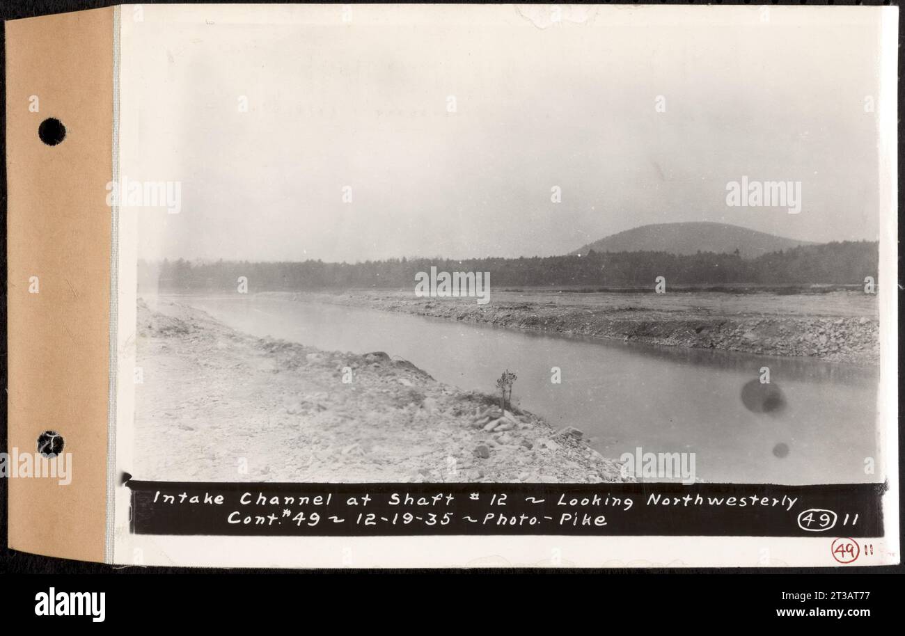 Contract No. 49, Excavating Diversion Channels, Site of Quabbin ...