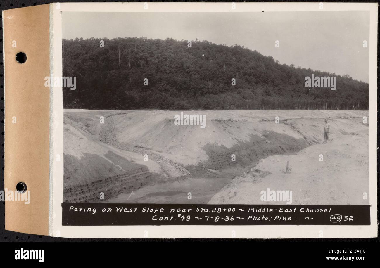 Contract No. 49, Excavating Diversion Channels, Site of Quabbin ...