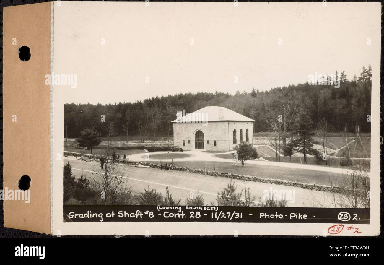 Contract No. 28, Ware River Intake Building, Grading the Grounds, Barre ...