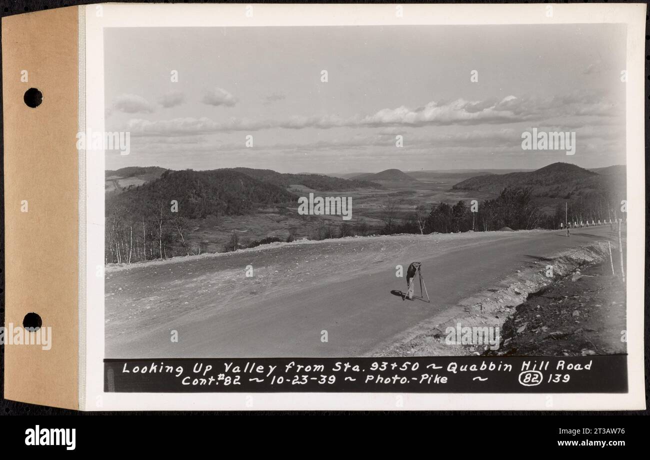 Contract No. 82, Constructing Quabbin Hill Road, Ware, looking up ...