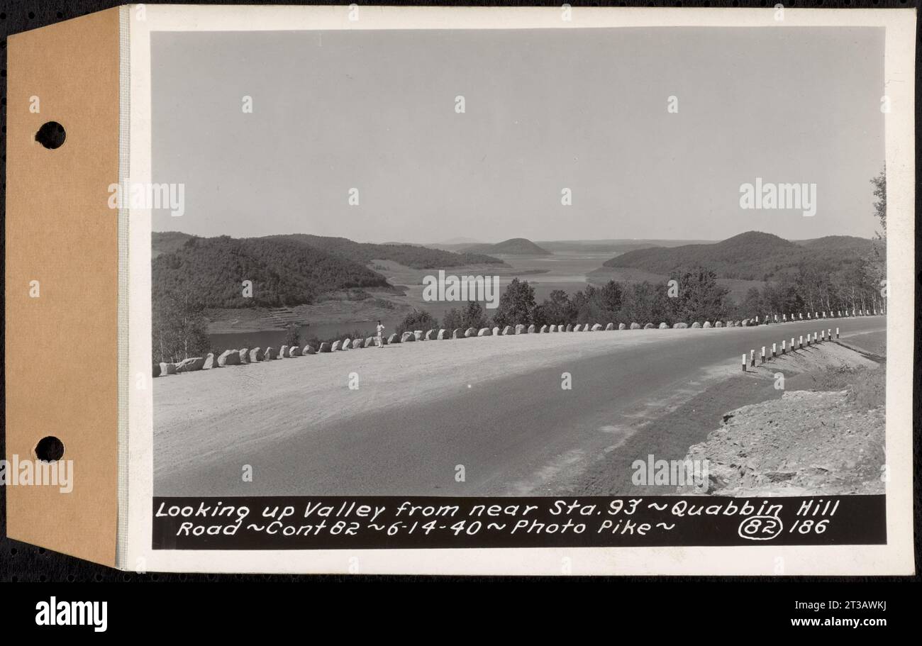 Contract No. 82, Constructing Quabbin Hill Road, Ware, looking up ...