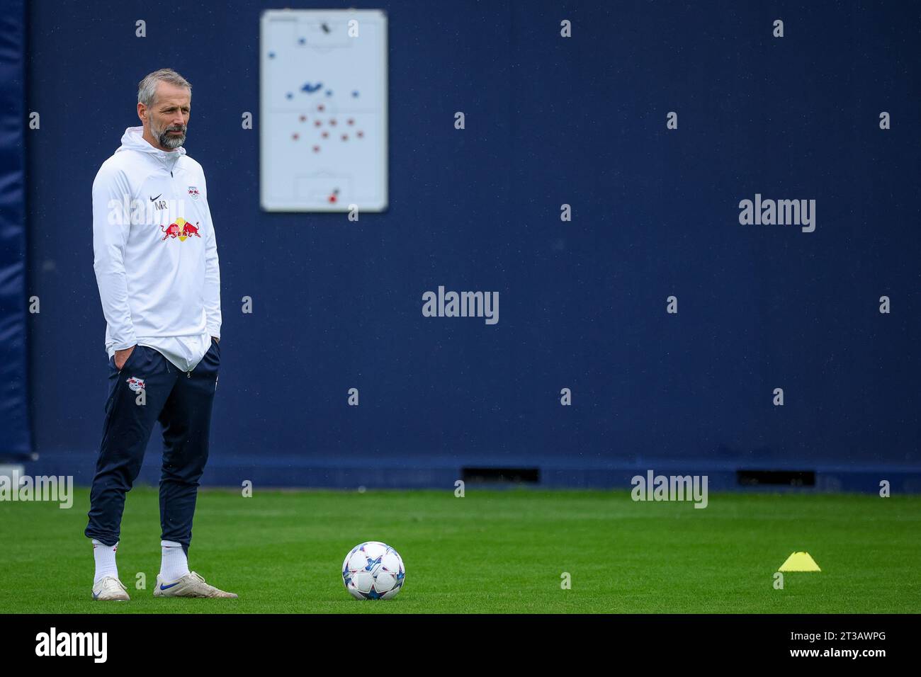 Leipzig, Germany. 24th Oct, 2023. Soccer: Champions League, before the ...