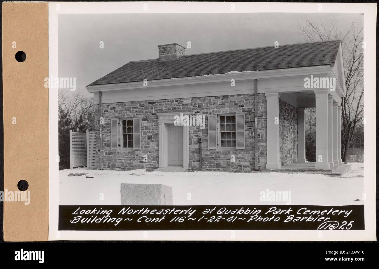 Contract No. 116, Quabbin Park Cemetery Building, Ware, looking ...