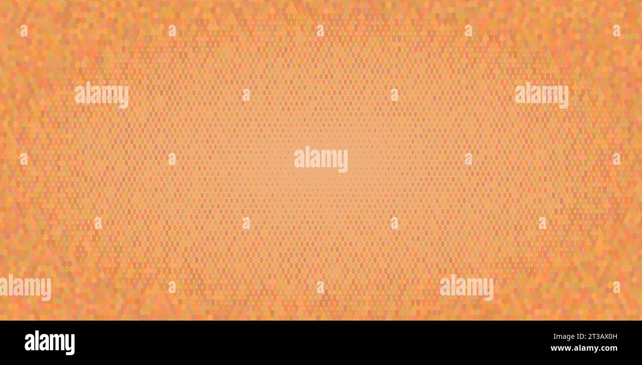 Radial mosaic in shades of beige and brown from rounded rectangular ...