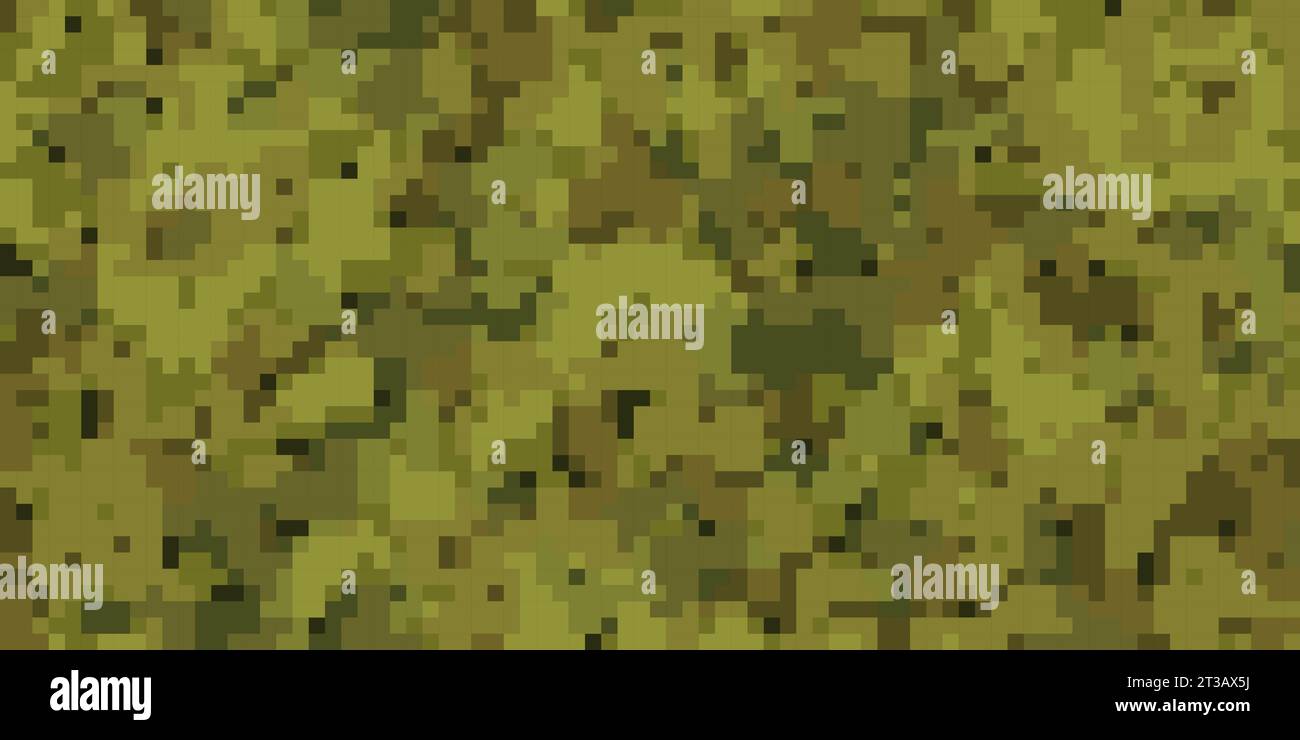 Pixel khaki camo pattern for woodland. Digital mosaic seamless ...