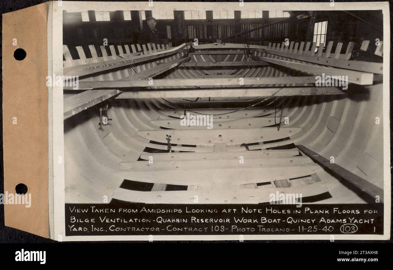 Contract No. 103, Construction of Work Boat for Quabbin Reservoir ...