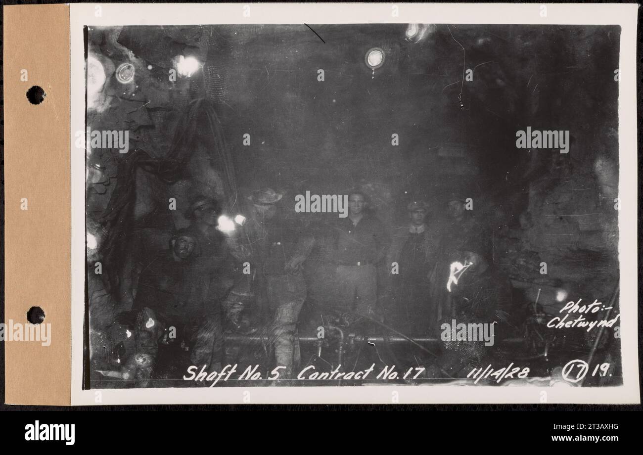 Contract No. 17, West Portion, Wachusett-Coldbrook Tunnel, Rutland ...