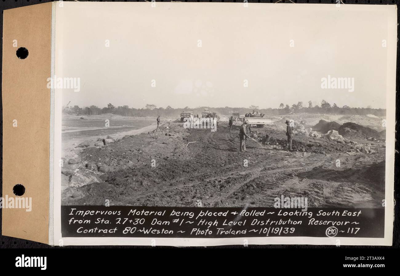 Contract No. 80, High Level Distribution Reservoir, Weston, impervious ...