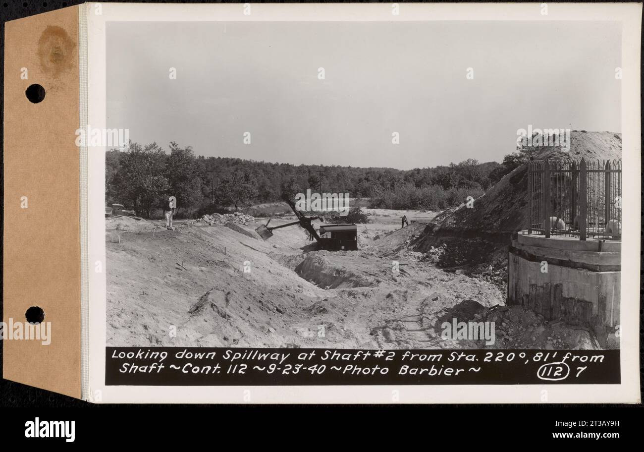 Contract No. 112, Spillway at Shaft 2 of Quabbin Aqueduct, Holden ...