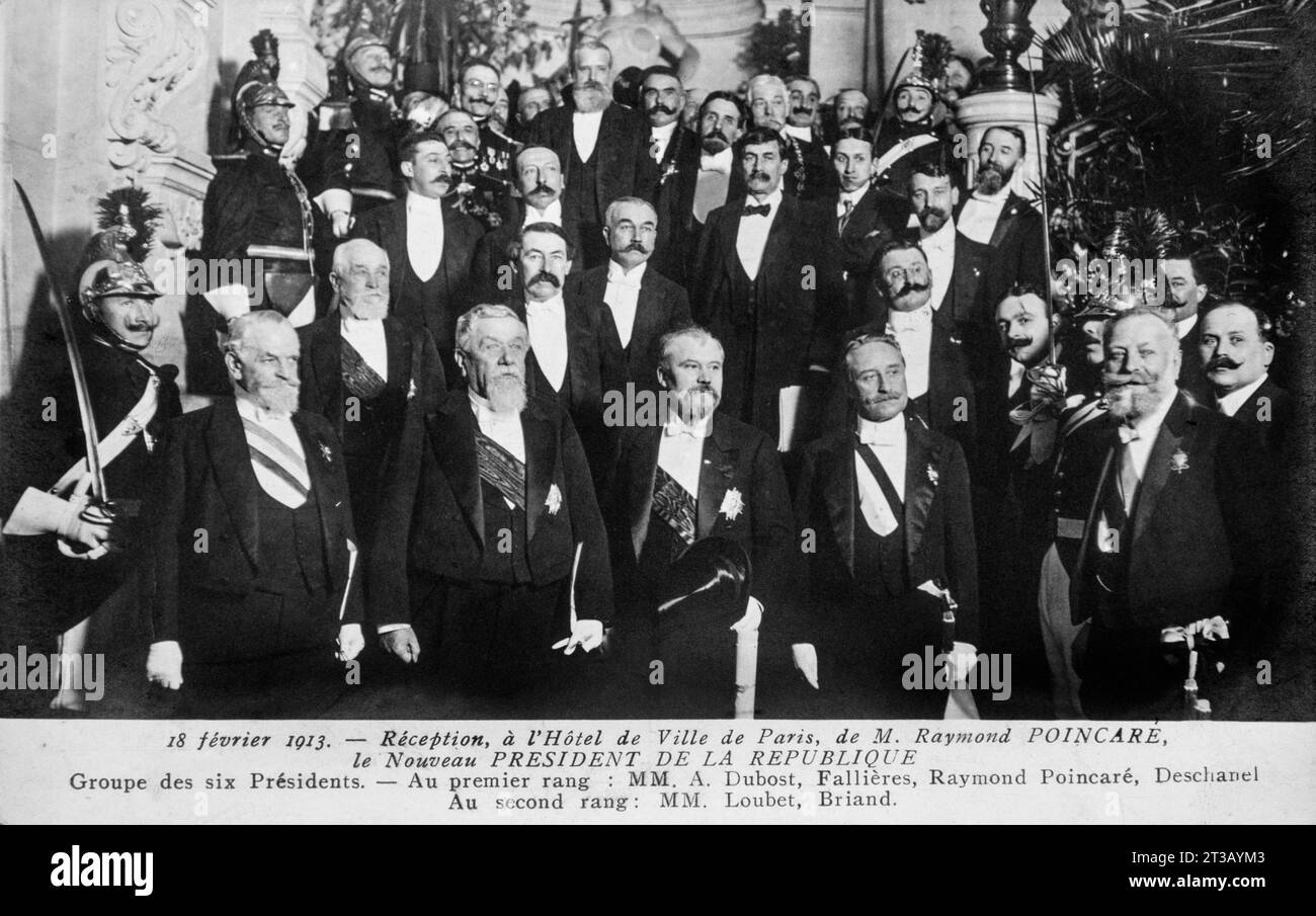 Photography , February 18, 1913 reception at Paris City Hall of the new ...