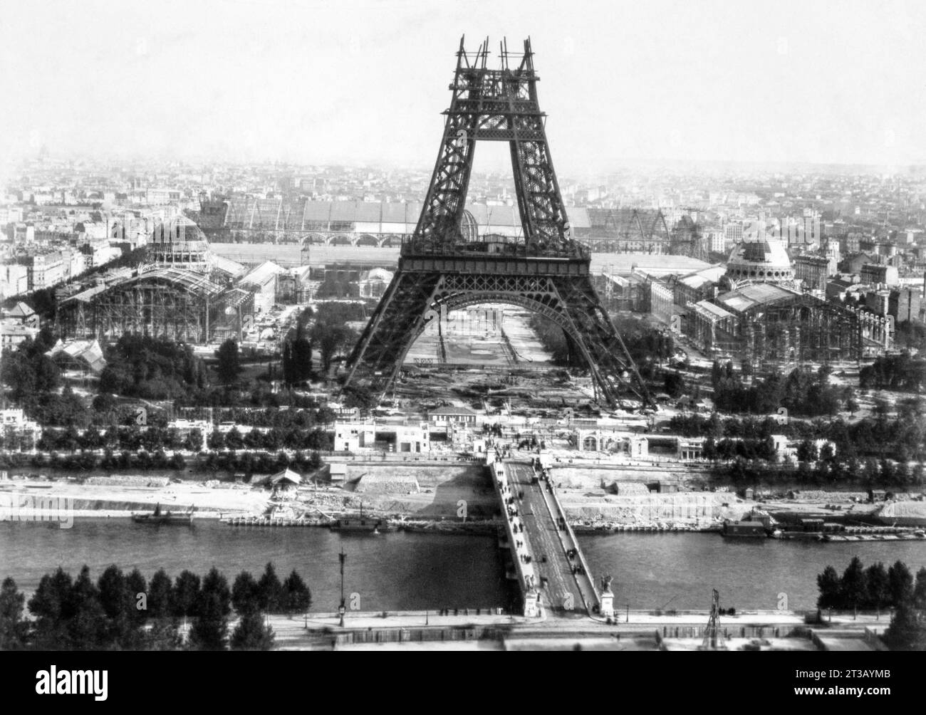 Photography , The Champs de Mars at the time of the construction of the ...