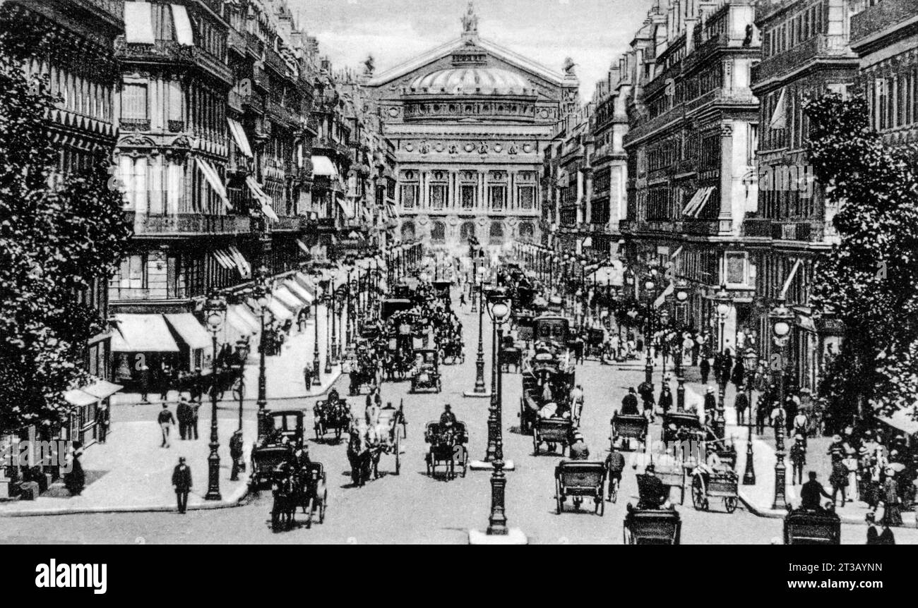 Photography , View of the Avenue de l'Opera taken from the Grand Hotel ...