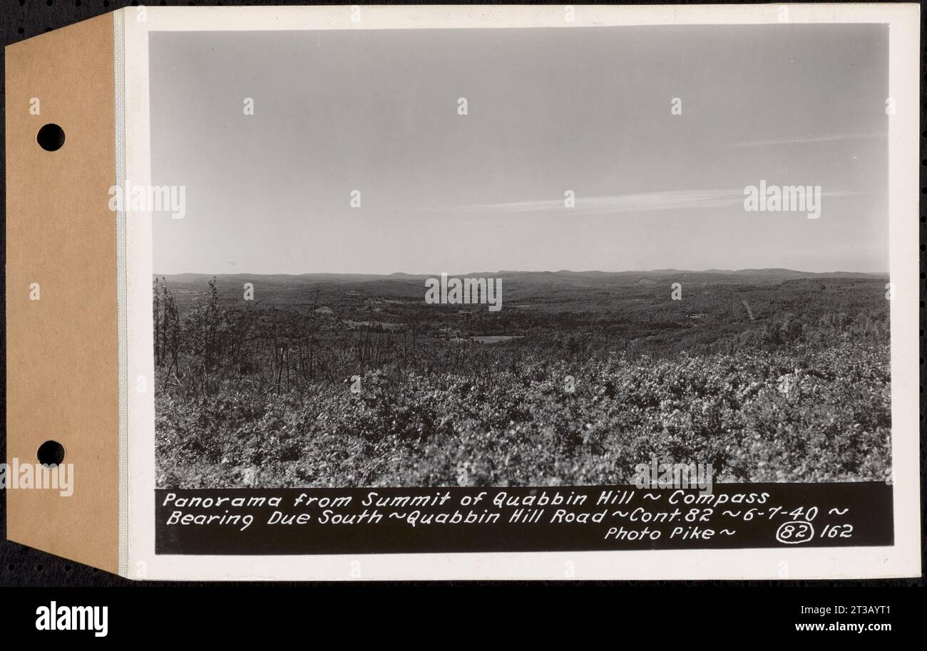 Contract No. 82, Constructing Quabbin Hill Road, Ware, panorama from ...