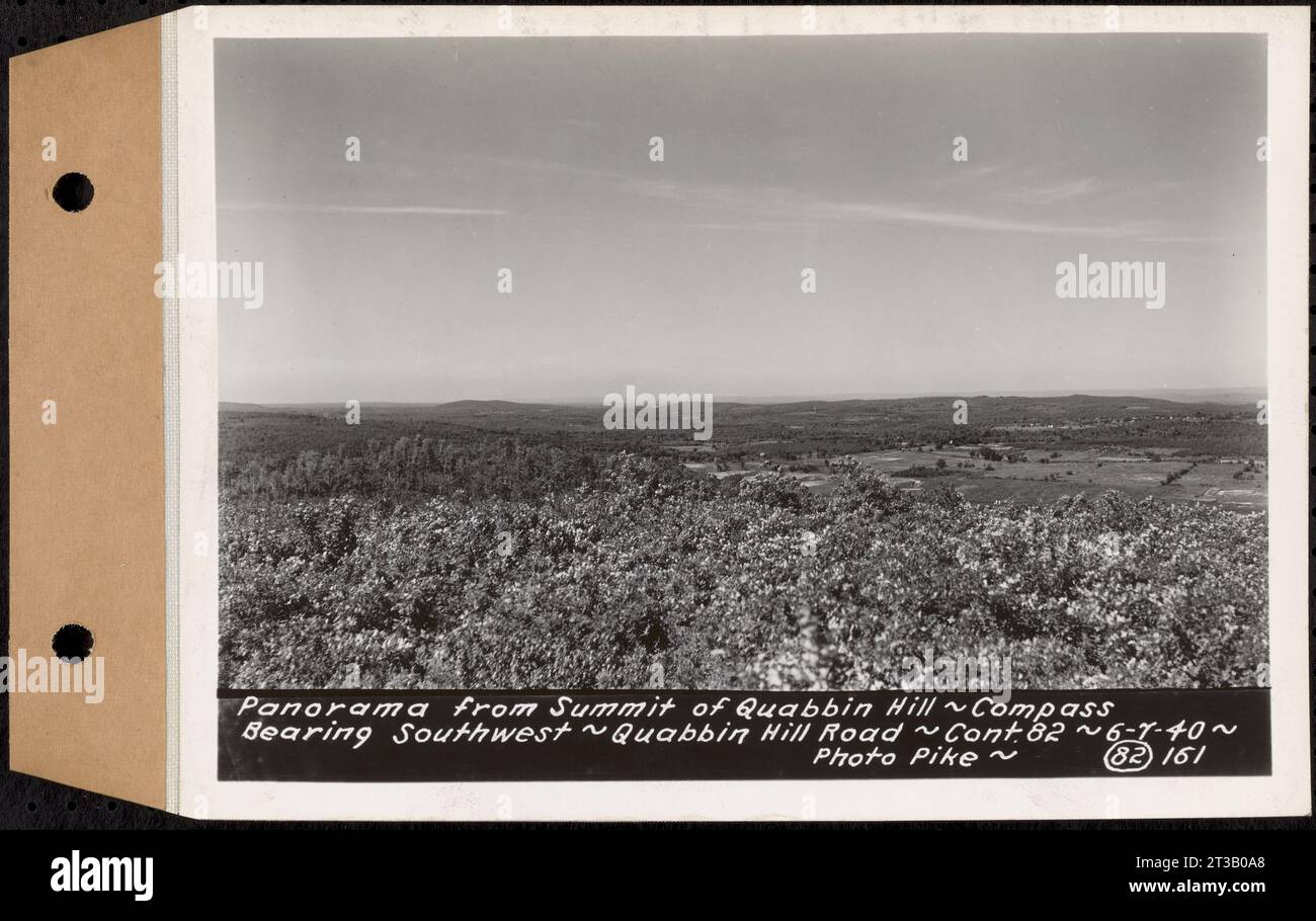 Contract No. 82, Constructing Quabbin Hill Road, Ware, panorama from ...