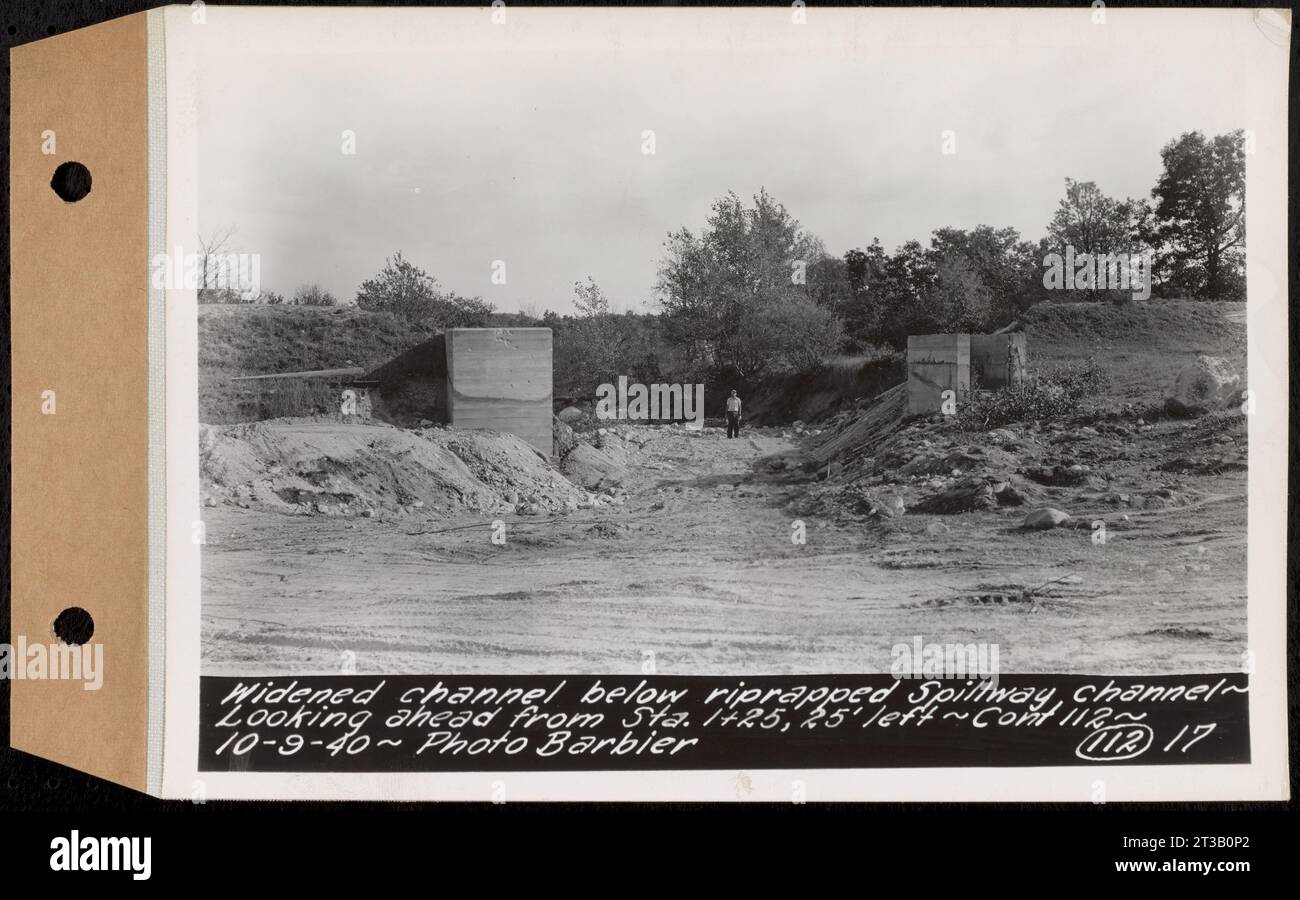 Contract No. 112, Spillway at Shaft 2 of Quabbin Aqueduct, Holden ...