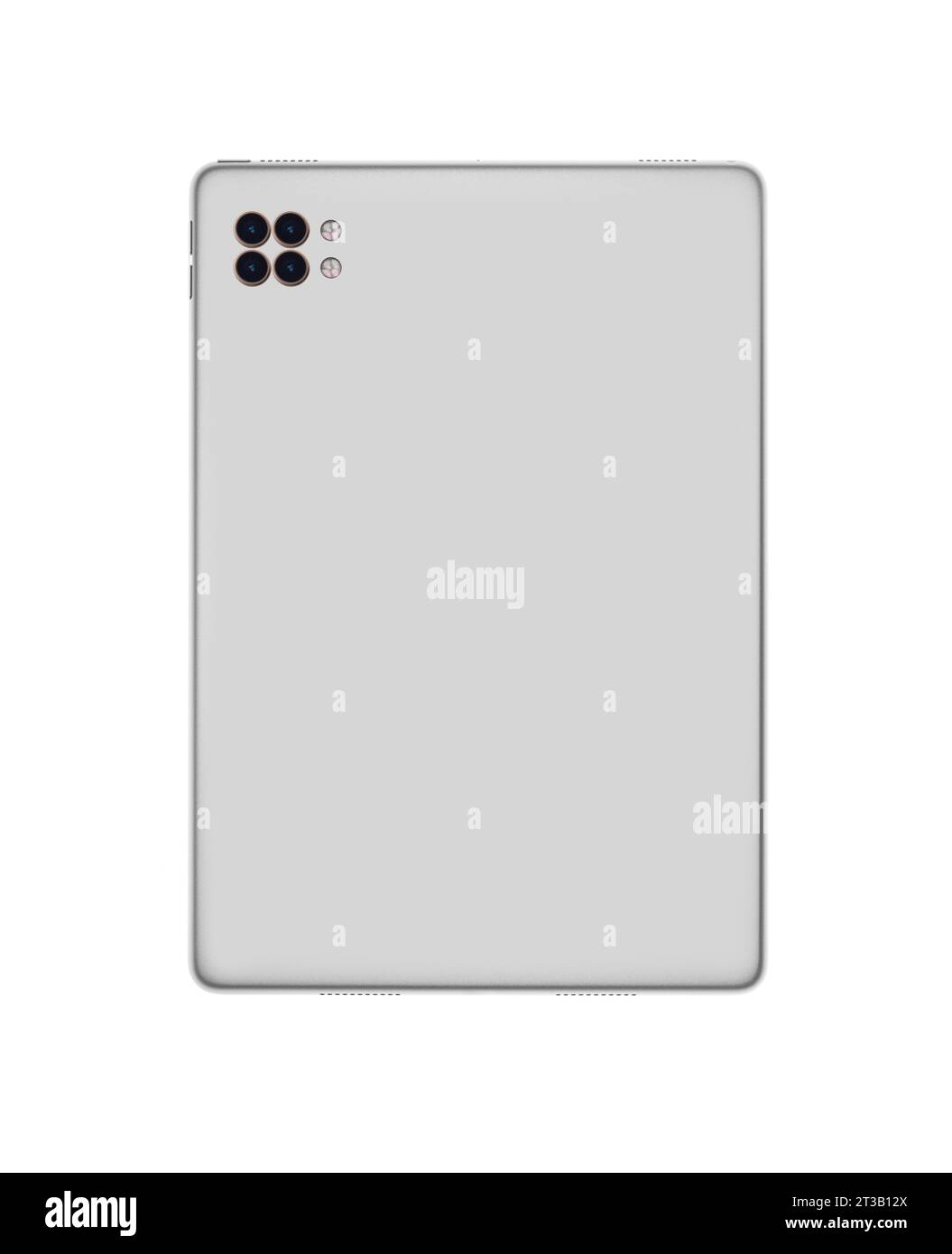 White tablet computer isolated on white Stock Photo - Alamy