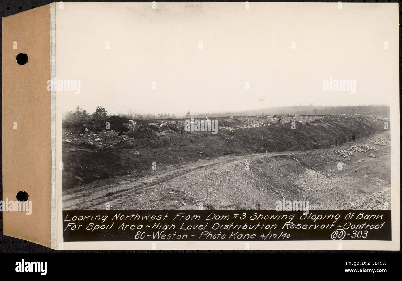 Contract No. 80, High Level Distribution Reservoir, Weston, looking ...