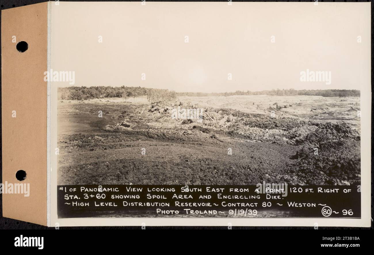 Contract No. 80, High Level Distribution Reservoir, Weston, photo no. 1 ...