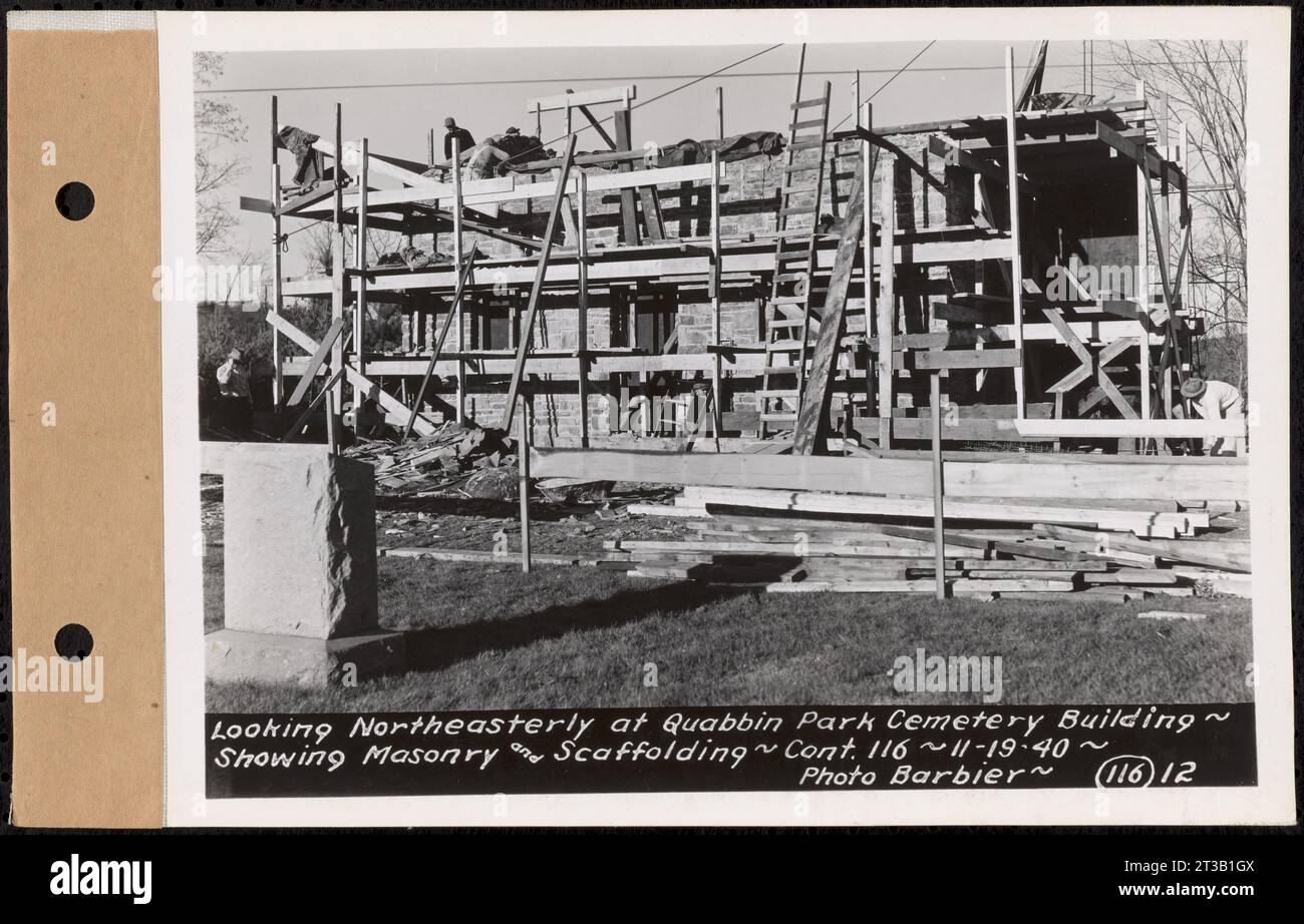 Contract No. 116, Quabbin Park Cemetery Building, Ware, looking ...