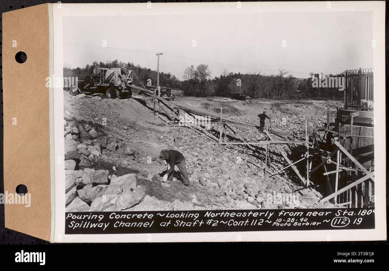 Contract No. 112, Spillway at Shaft 2 of Quabbin Aqueduct, Holden ...
