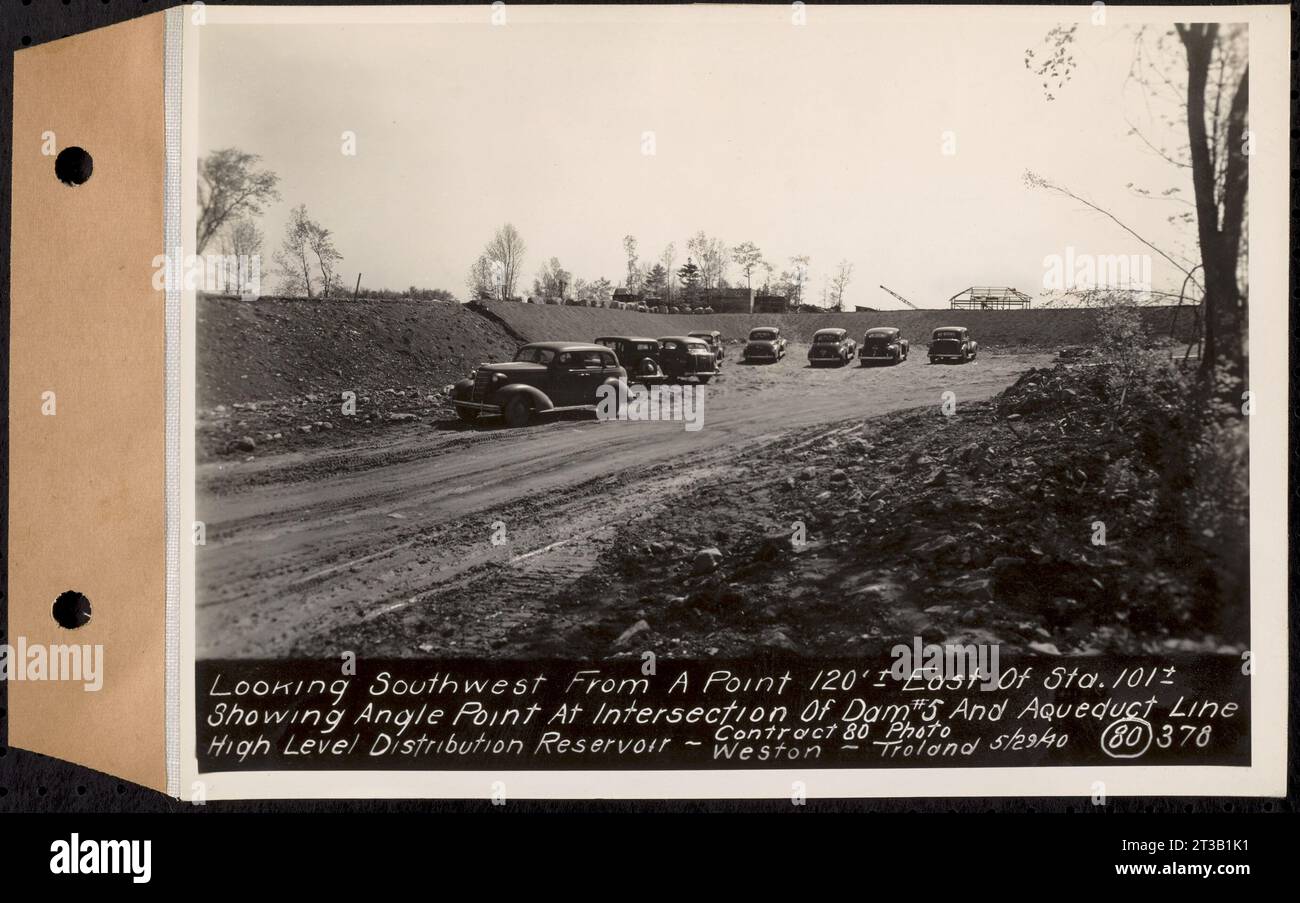 Contract No. 80, High Level Distribution Reservoir, Weston, looking ...