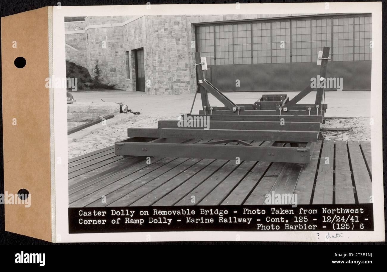 Contract No. 125, Constructing Marine Railway for Quabbin Reservoir ...