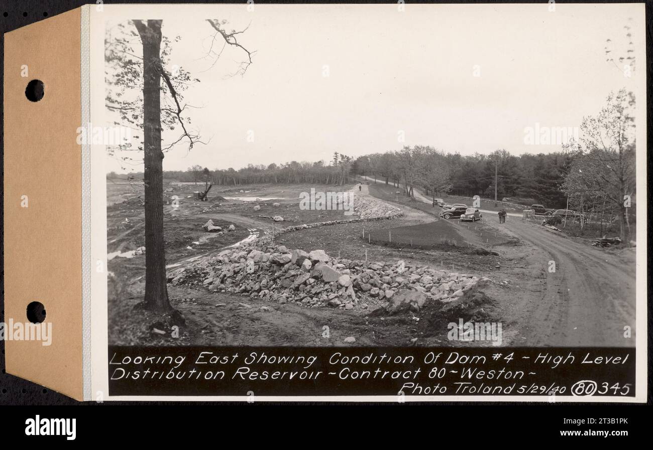 Contract No. 80, High Level Distribution Reservoir, Weston, looking ...