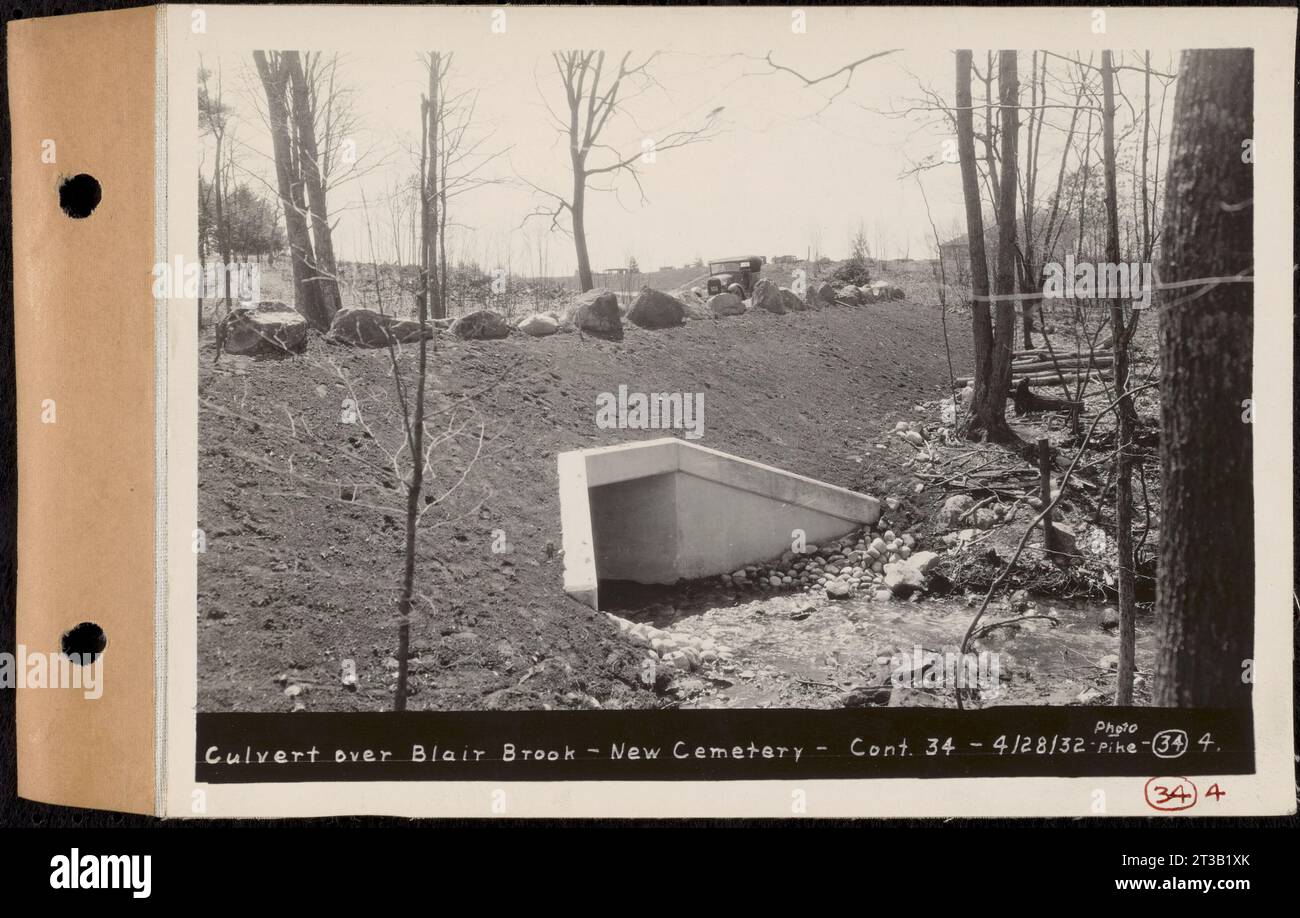 Contract No. 34, Driveways of New Cemetery Development, Ware, culvert ...