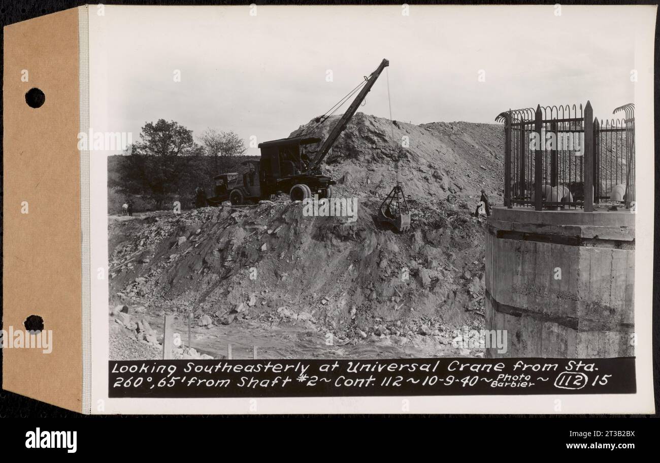 Contract No. 112, Spillway at Shaft 2 of Quabbin Aqueduct, Holden ...