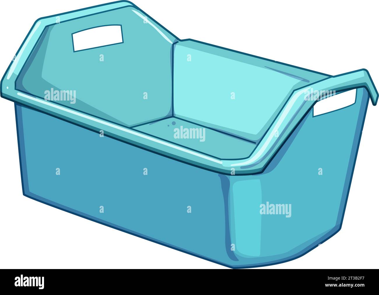 clean basin plastic cartoon vector illustration Stock Vector Image ...